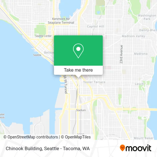 How to Get to Chinook Building in Seattle by Bus or Light Rail?