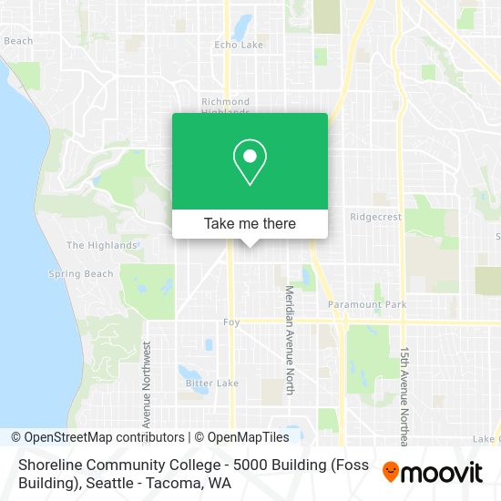 How to Get to Shoreline Community College - 5000 Building (Foss ...