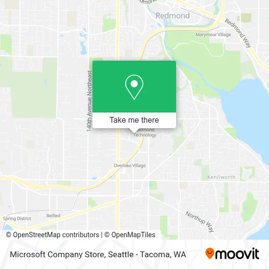 How to Get to Microsoft Company Store in Redmond by Bus or Light Rail?