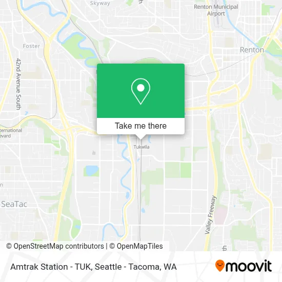 How to Get to Amtrak Station - TUK in Tukwila by Bus, Light Rail or Train?
