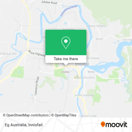 How to get to Eg Australia with public transport?