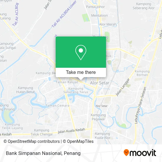 Bagaimana untuk pergi ke Bank Simpanan Nasional di Penang menggunakan ...
