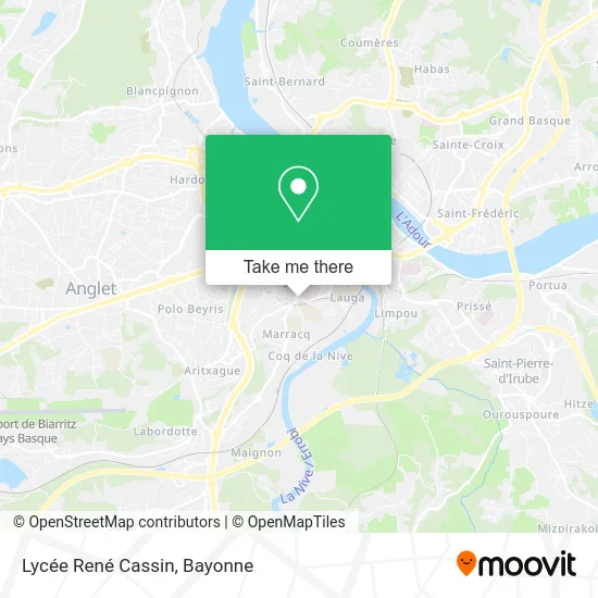 ¿Cómo llegar a Lycée René Cassin en Bayonne en autobús?