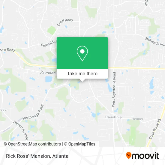 How to Get to Rick Ross' Mansion in Fayette by Bus or Subway?