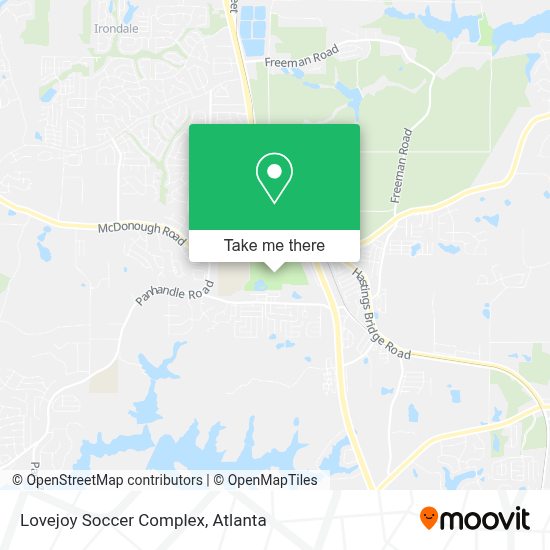 ¿Cómo llegar a Lovejoy Soccer Complex en Clayton en autobús?