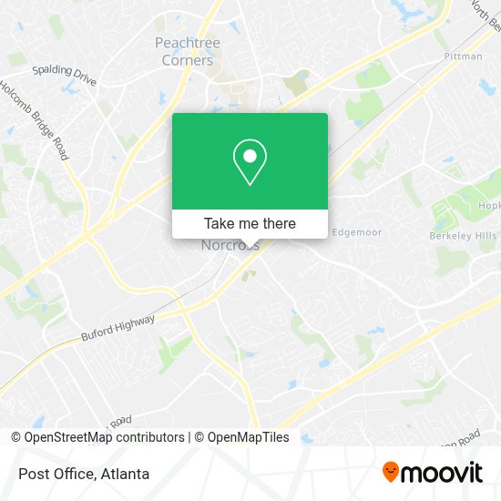 ¿Cómo llegar a Post Office en Norcross en autobús o metro?