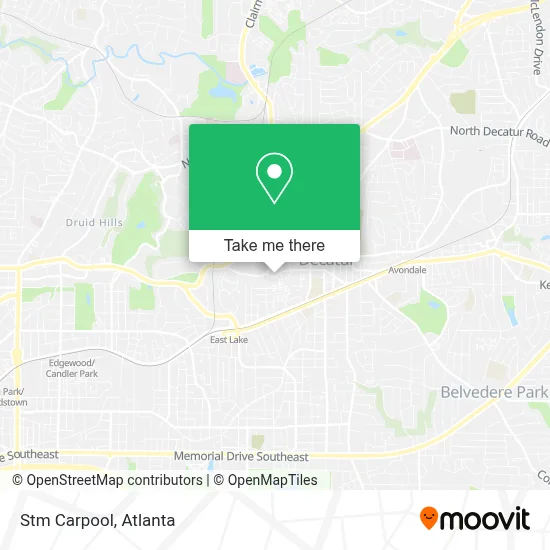 ¿Cómo llegar a Stm Carpool en Decatur en metro o autobús?