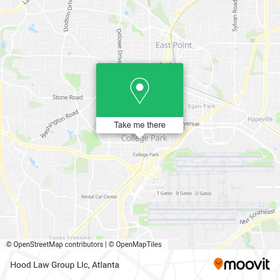 ¿Cómo llegar a Hood Law Group Llc en College Park en autobús o metro?
