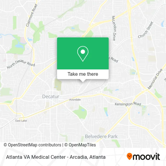 How to Get to Atlanta VA Medical Center - Arcadia in Decatur by Bus or ...