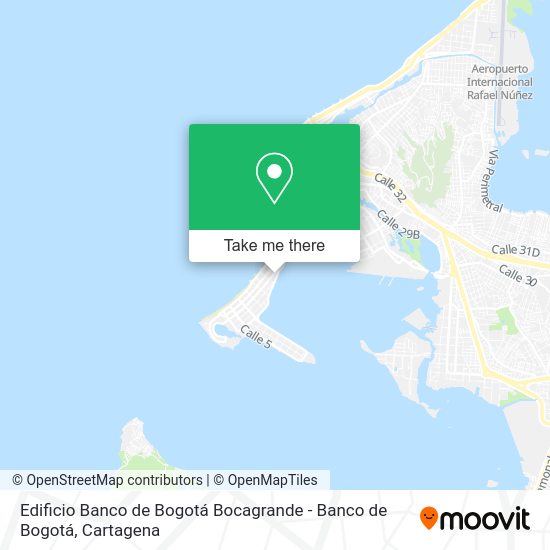 ¿Cómo llegar a Edificio Banco de Bogotá Bocagrande - Banco de Bogotá en ...
