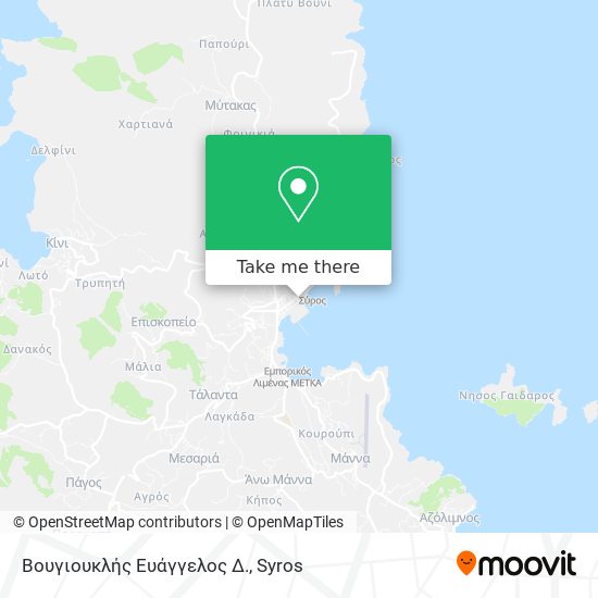 How to get to Βουγιουκλής Ευάγγελος Δ. in Syros-Ermoupoli by Bus?