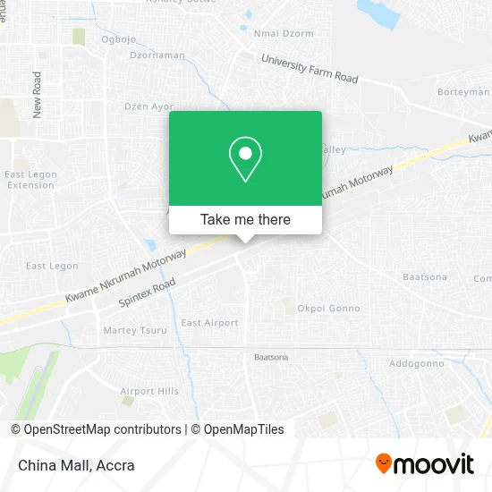 How to Get to China Mall in Tema by Bus?