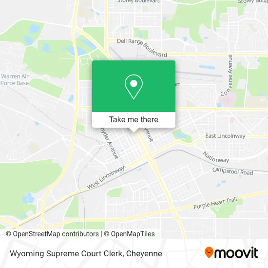 ¿Cómo llegar a Wyoming Supreme Court Clerk en Cheyenne en autobús?