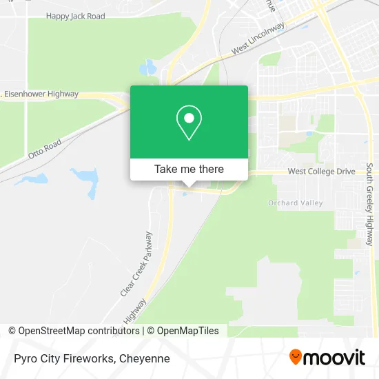¿Cómo llegar a Pyro City Fireworks en Cheyenne en autobús?