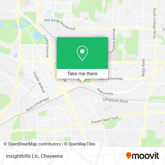 ¿Cómo llegar a Insightbills Llc en Cheyenne en autobús?