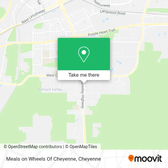¿Cómo llegar a Meals on Wheels Of Cheyenne en Fox Farm-College en autobús?