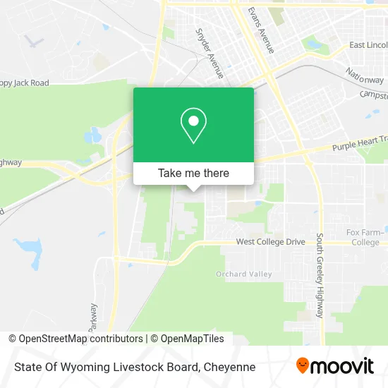 ¿Cómo llegar a State Of Wyoming Livestock Board en Cheyenne en autobús?