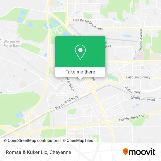 ¿Cómo llegar a Romsa & Kuker Llc en Cheyenne en autobús?