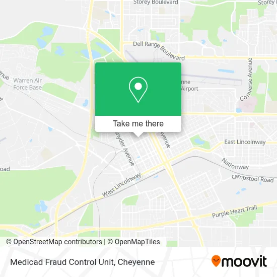 ¿Cómo llegar a Medicad Fraud Control Unit en Cheyenne en autobús?