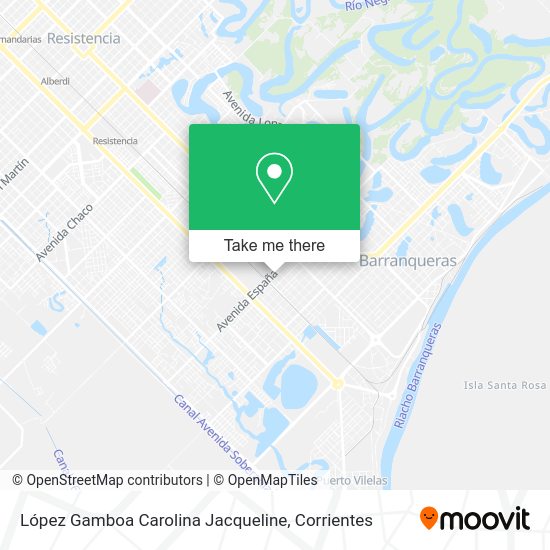 ¿Cómo llegar a López Gamboa Carolina Jacqueline en Barranqueras en autobús?