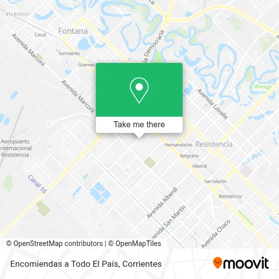 ¿Cómo llegar a Encomiendas a Todo El País en Resistencia en autobús?