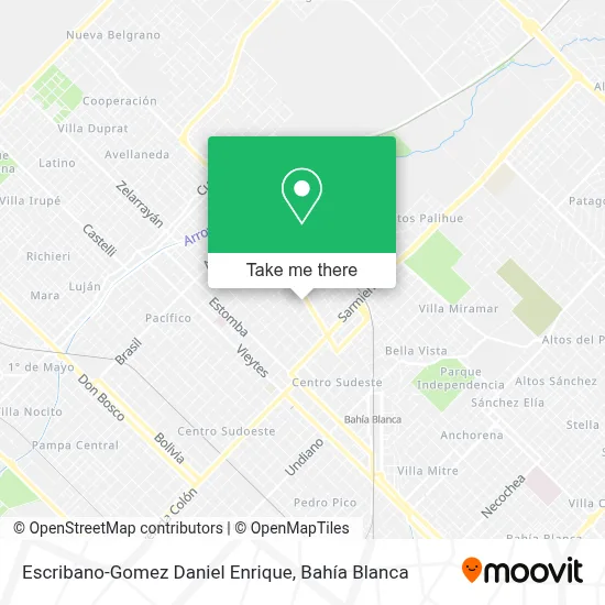 ¿Cómo llegar a Escribano-Gomez Daniel Enrique en Bahía Blanca en autobús?