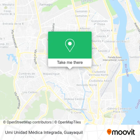 ¿Cómo llegar a Umi Unidad Médica Integrada en Guayaquil en autobús?