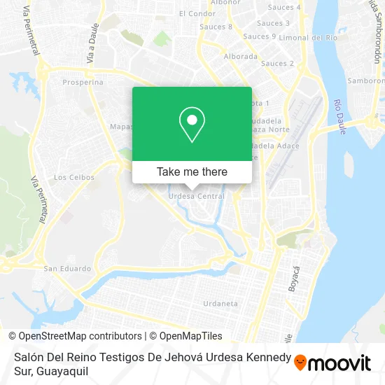 ¿Cómo llegar a Salón Del Reino Testigos De Jehová Urdesa Kennedy Sur en ...