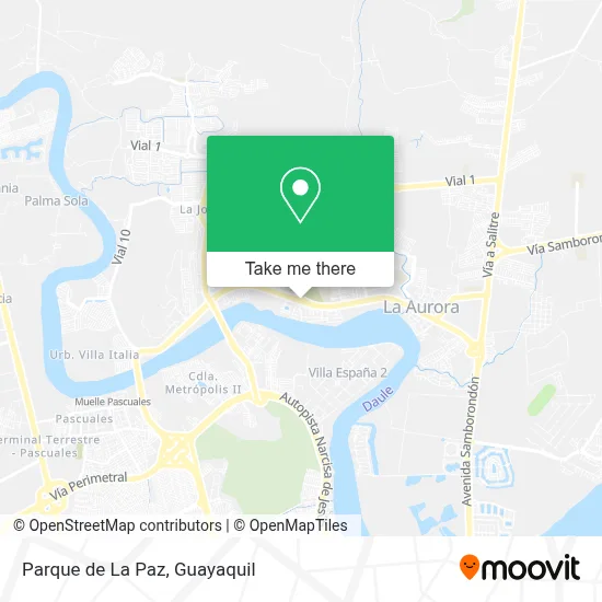¿Cómo llegar a Parque de La Paz en Guayaquil en autobús?