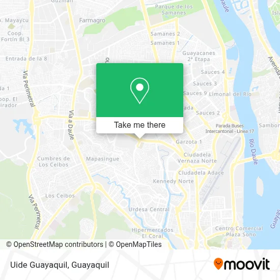 ¿Cómo llegar a Uide Guayaquil en autobús?