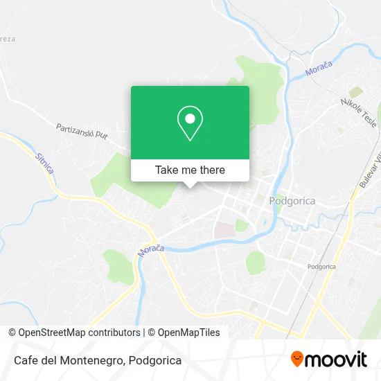 How to Get to Cafe del Montenegro in Podgorica by Bus?