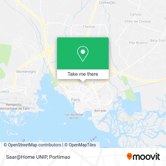 Como chegar a Saar@Home UNIP em Faro (Sé e São Pedro) por autocarro ou ...