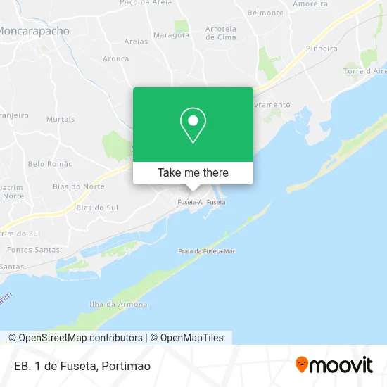 Como chegar a EB. 1 de Fuseta em Moncarapacho e Fuseta por autocarro ou ...