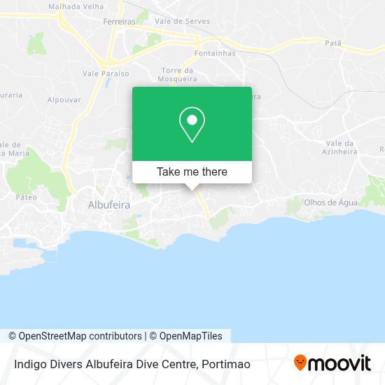 Como chegar a Indigo Divers Albufeira Dive Centre em Albufeira e Olhos ...