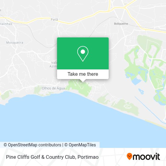 Como chegar a Pine Cliffs Golf & Country Club em Albufeira e Olhos de ...