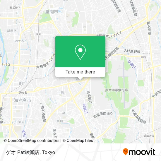 How to Get to ゲオ Pat綾瀬店 in Tokyo by Metro or Bus?