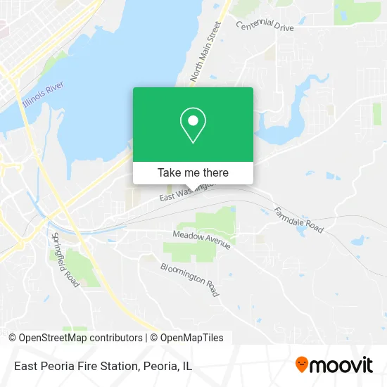 How to Get to East Peoria Fire Station by Bus?