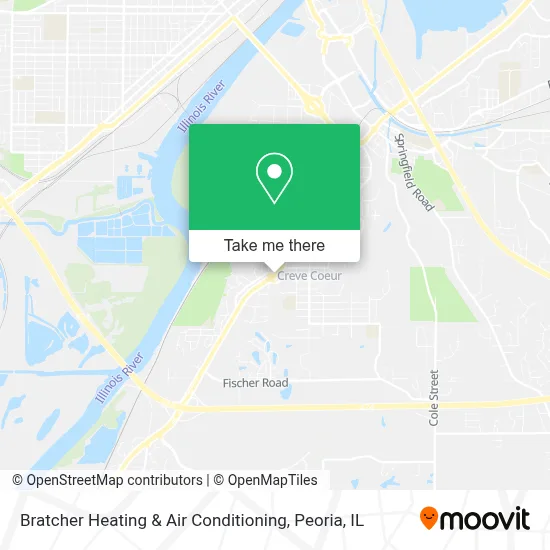 How to Get to Bratcher Heating & Air Conditioning in Creve Coeur by Bus?