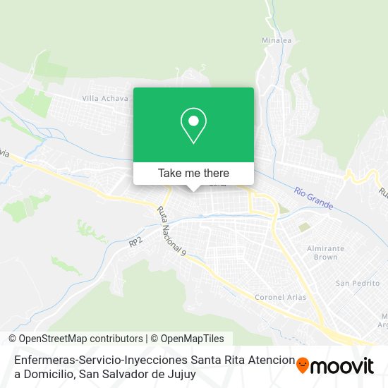 ¿Cómo llegar a Enfermeras-Servicio-Inyecciones Santa Rita Atencion a ...