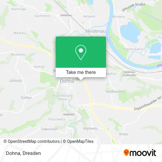 How to Get to Dohna by Bus or Train?