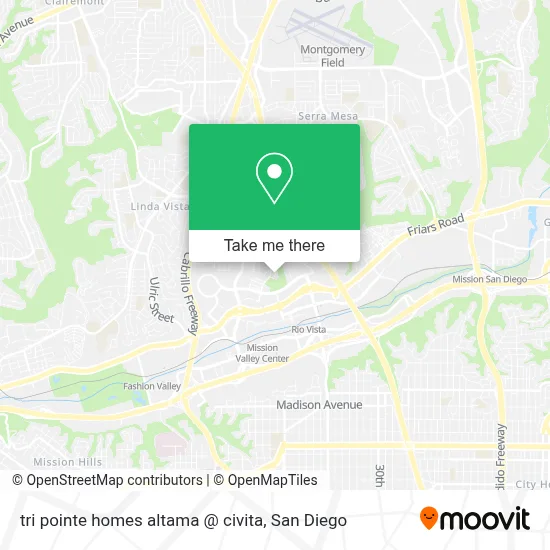 ¿Cómo llegar a tri pointe homes altama @ civita en San Diego en autobús ...