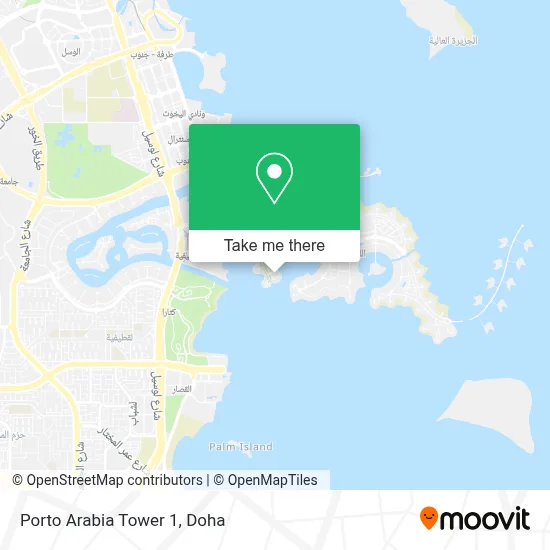 How to Get to Porto Arabia Tower 1 in Doha by Metro or Bus?
