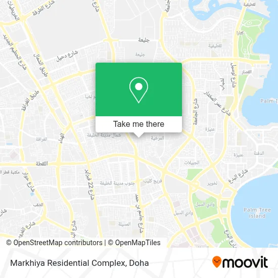 How to Get to Markhiya Residential Complex in Doha by Bus or Metro?