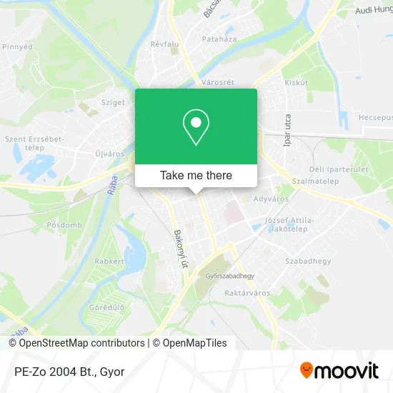 How to Get to PE-Zo 2004 Bt. in Győr by Bus or Train?