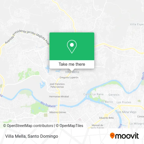 ¿Cómo llegar a Villa Mella en Santo Domingo en autobús o metro?