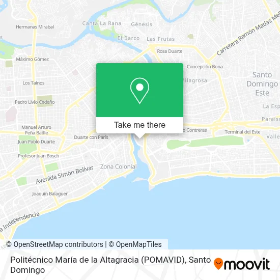 ¿Cómo llegar a Politécnico María de la Altagracia (POMAVID) en Distrito ...