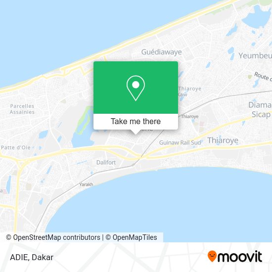 How to get to ADIE in Pikine Dagoudane by Bus?