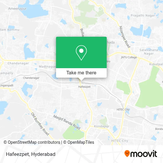 How to Get to Hafeezpet in Ranga Reddy by Bus, Train or Metro?