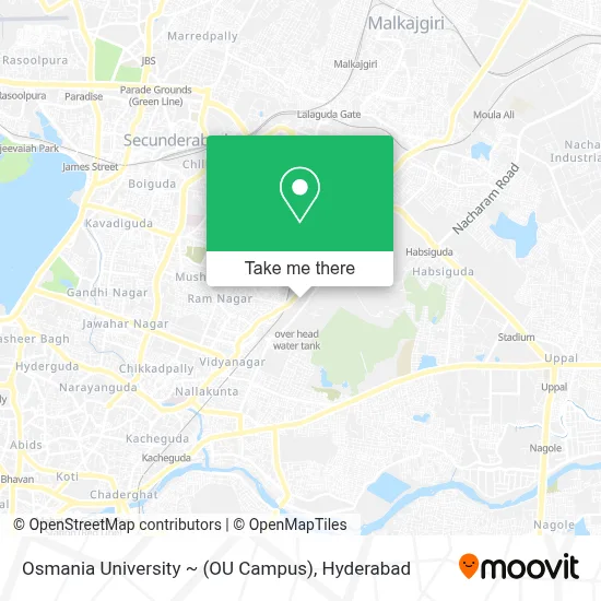 How to Get to Osmania University ~ ( OU CAMPUS ) in Ranga Reddy by Bus ...