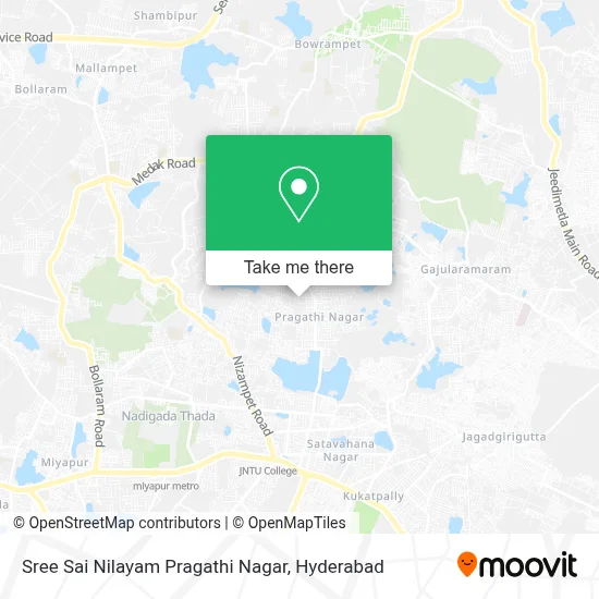 How to Get to Sree Sai Nilayam Pragathi Nagar in Medchal by Bus?